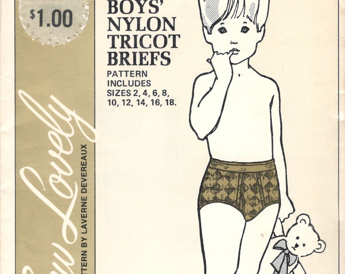 Sew Lovely B30 1970s Toddlers Boys Teens Briefs Pattern Jockey Shorts ...