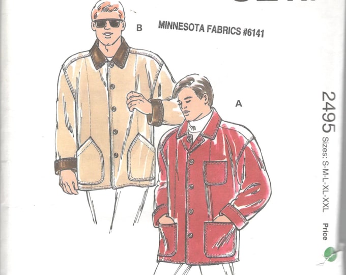 Kwik Sew 3485 Sport Coat Jacket Pattern Mens Suit Jacket Blazer Sewing ...