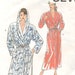 Kwik Sew 1930 1980s Misses Hooded Wrap Robe Pattern Shawl Collar Womens ...
