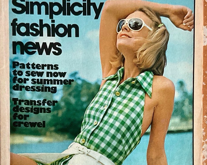 Simplicity Fashion News June 1973 Featuring Womens Childrens Summer ...