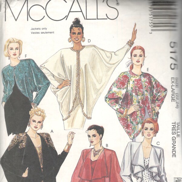 Batwing Jacket Sewing Pattern - Etsy