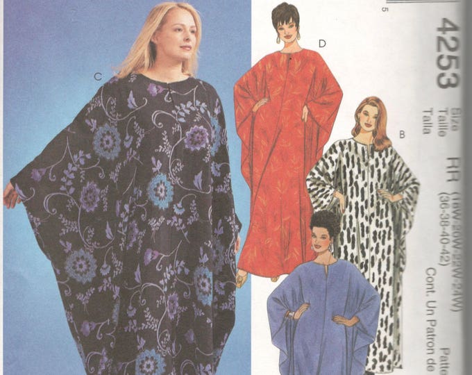 Mccalls 4253 Womens Very Loose Fitting Pullover Caftan and Pants ...