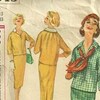 Vogue 9053 1950s Misses Slim V Front and Back Dress and Jacket Pattern ...