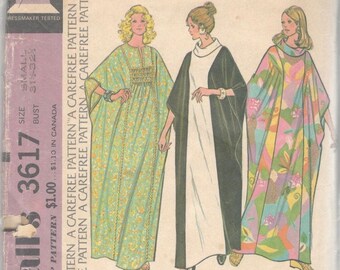 Simplicity 5680 1970s Misses Easy CAFTAN Pattern Proportioned | Etsy