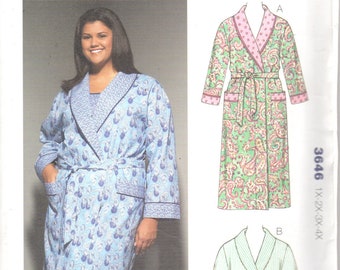 Kwik Sew 3747 Misses Nightgown Pattern Sccop Neck or Peter Pan Collar ...