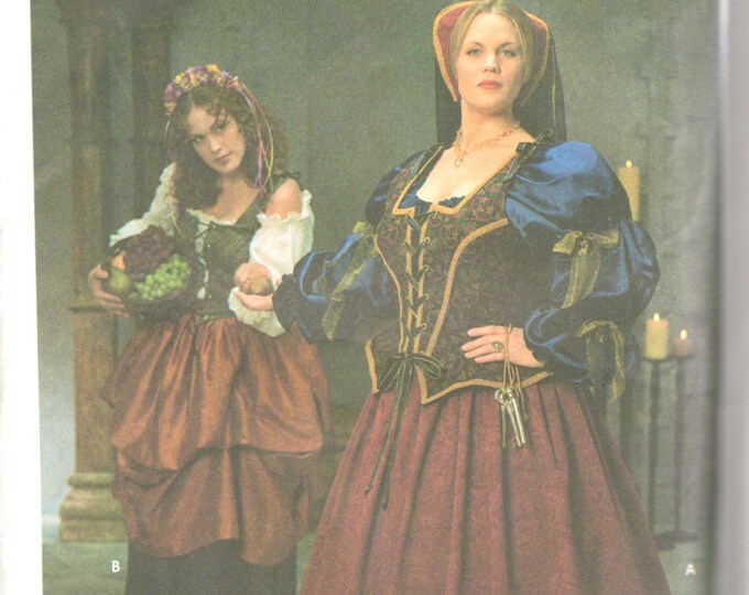 Simplicity 8249 Womens Historical Costume Pattern Blouse Skirt Hat Vest ...