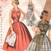 Simplicity 4249 1950s Jr Misses Halter Sun Dress and Bolero Pattern ...
