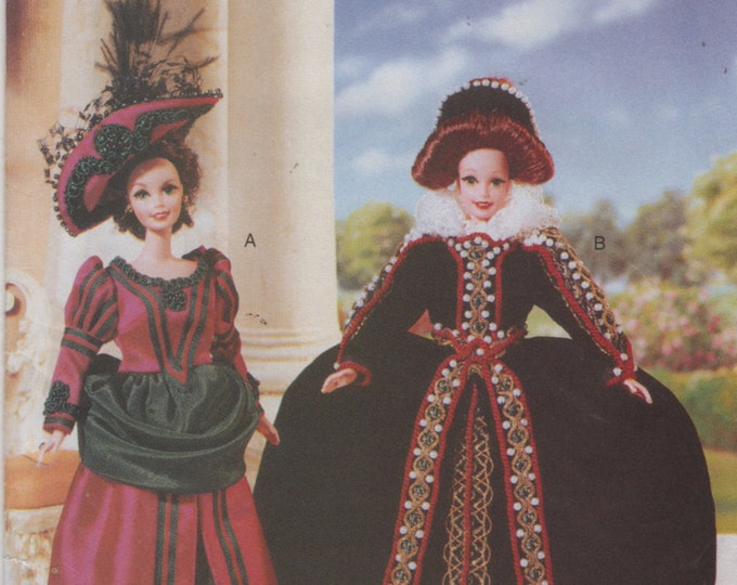 Vogue 7758 1 1/2 Inch Barbie Urban Chic Doll Clothes Pattern Coat ...