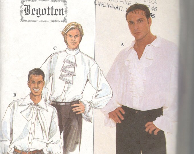 Simplicity 8615 Mens Ruffled Shirt Pattern Begotten Poet Pirate Jabot ...