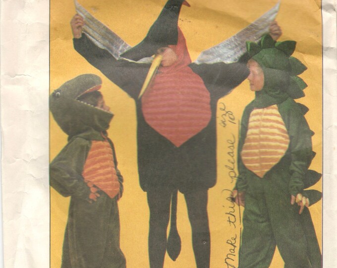 Simplicity 8332 1980s Boys Girls DINOSAUR Costume Pattern T - Etsy