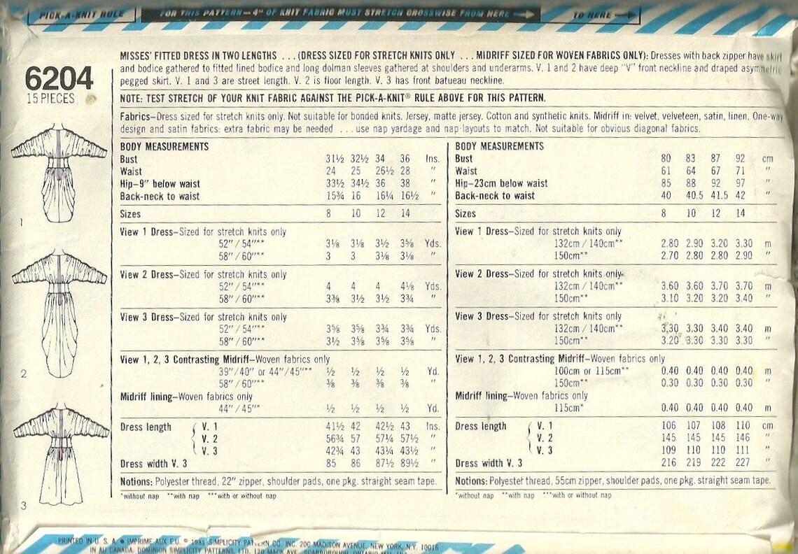 Simplicity 6204 1980s Disco Dress Pattern Corset Midriff Diana | Etsy