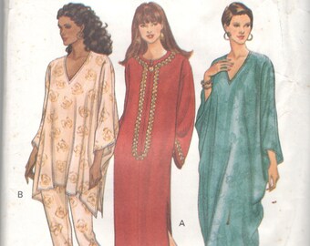 Kwik Sew 3209 Misses Zip Front ROBE Pattern Optional Hood Kangaroo ...