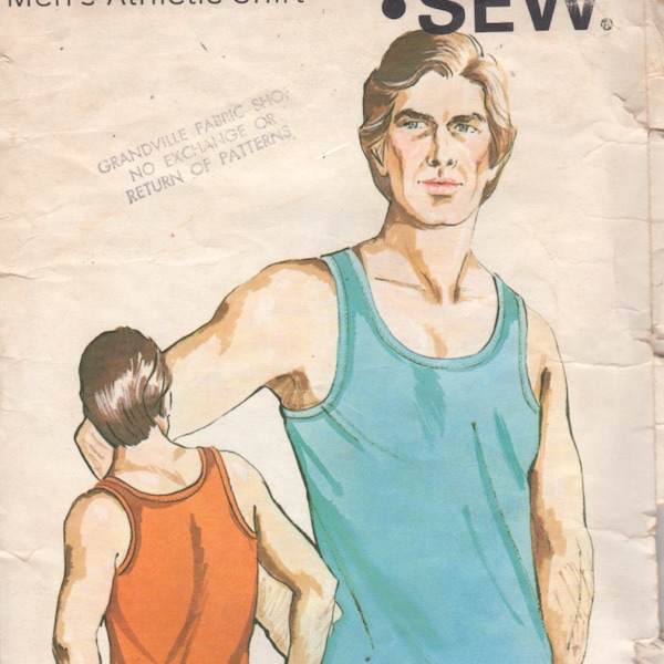 Mens Muscle Tank Sewing Pattern - Etsy