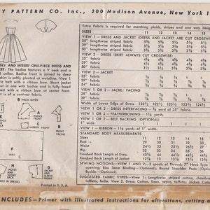 Simplicity 4249 1950s Jr Misses Halter Sun Dress and Bolero Pattern ...