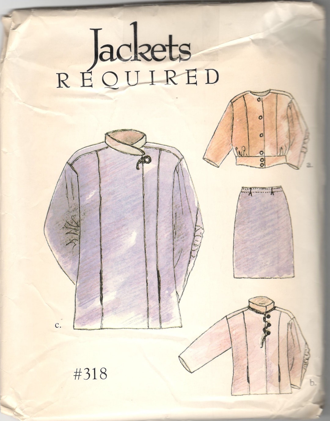 Design & Sew 318 Jackets Required Asian Style Jacket and Skirt Pattern ...
