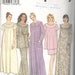 Simplicity 9012 Pajamas Nightgown and Robe Pattern Vintage 1990s Womens ...