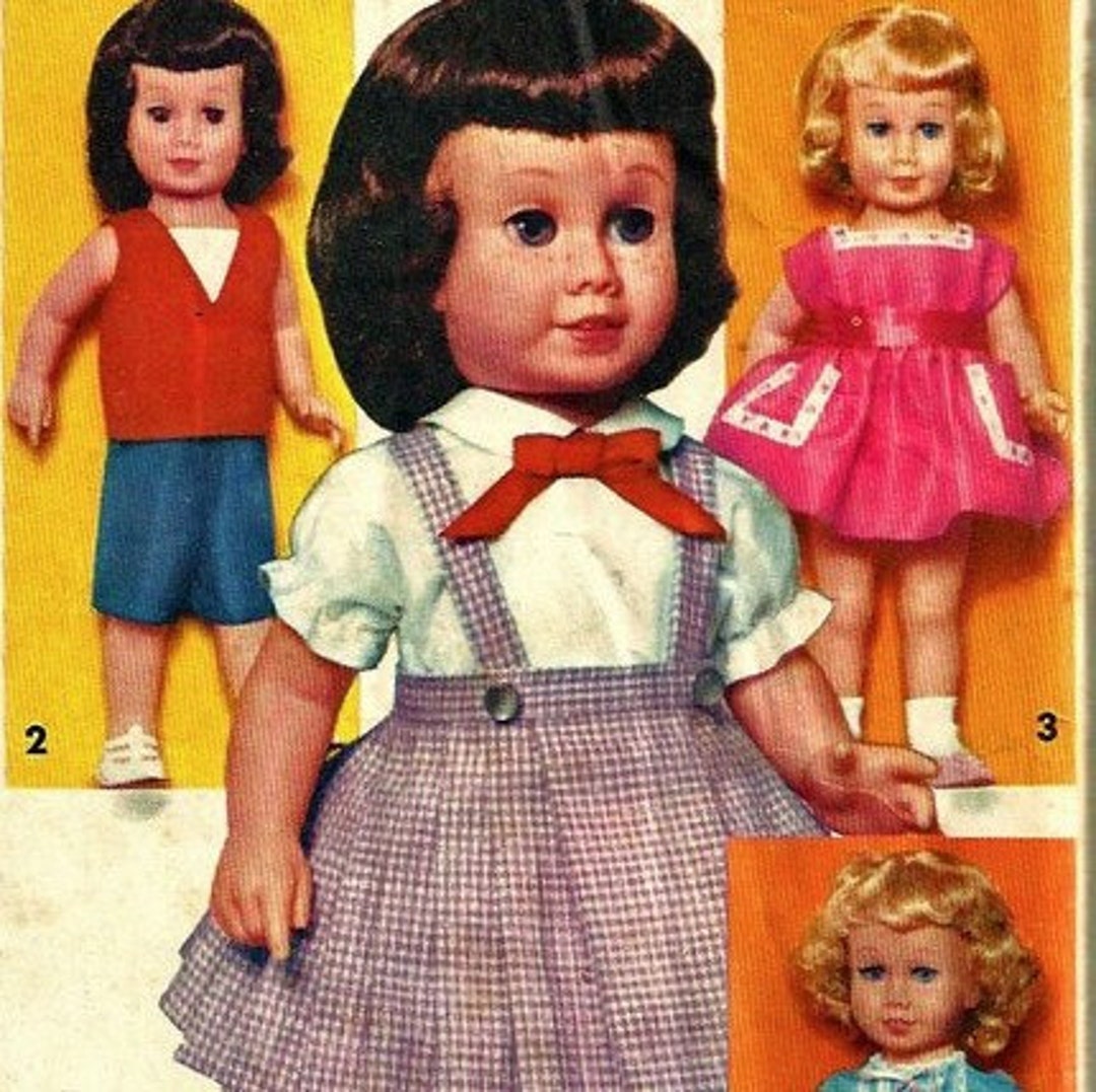 Vintage 60s Advance Chatty Cathy Doll Clothes Pattern Sew Easy ...