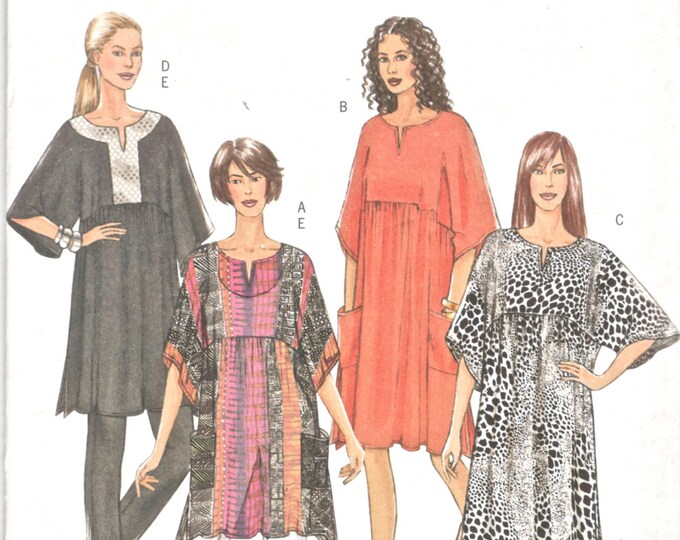 Butterick 6816 Misses Mrs Claus Costume Pattern Maxi Dress Cape Apron ...