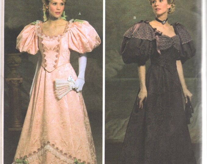 Simplicity 4078 Edwardian Ball Gown Costume Pattern 1900s Victorian ...
