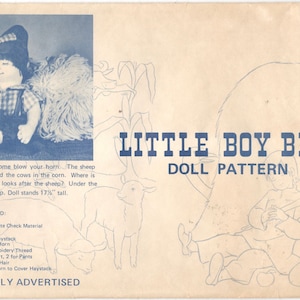 Mail Order Little Boy Blue Doll and Haystack Pattern Vintage Sewing ...
