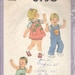 1970s Simplicity 8950 Toddlers Overalls Rompers Panties Jumper Pattern ...
