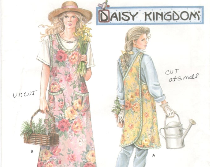 Daisy Kingdom Simplicity 7481 Wrap Around Apron Pattern Criss Cross ...