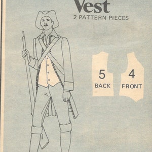 Butterick 4207 Mens 1776 Costume Pattern Bicentennial Coat Waistcoat ...