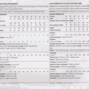 Simplicity 3635 18th Century Corset Chemise Panniers Pattern Womens ...