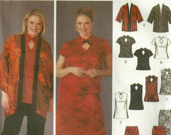 Butterick 6601 Muu-muu Dress Pattern Pullover Scoop or V Neck Womens ...