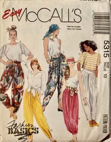 Zouave Pants Pattern