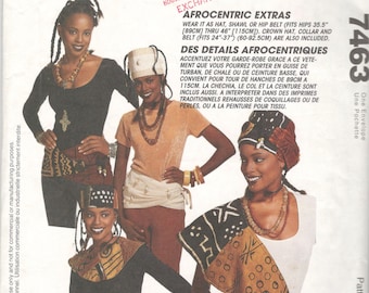 Simplicity 9560 601 Misses HATS Pattern African Fashion Accessories ...