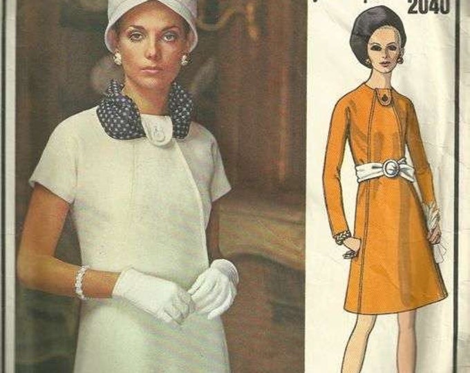 1960s Butterick 5368 Whirl Away Dress Pattern Wrap Dress Scoop Neck ...