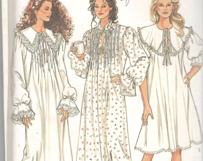 New Look 6163 Misses Victorian Style Nightgown Sewing Pattern Tucked ...