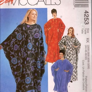 Mccalls 4253 Womens Very Loose Fitting Pullover Caftan and Pants ...