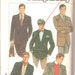 Simplicity 8783 1980s Mens Single or Double Breasted Jacket Pattern ...