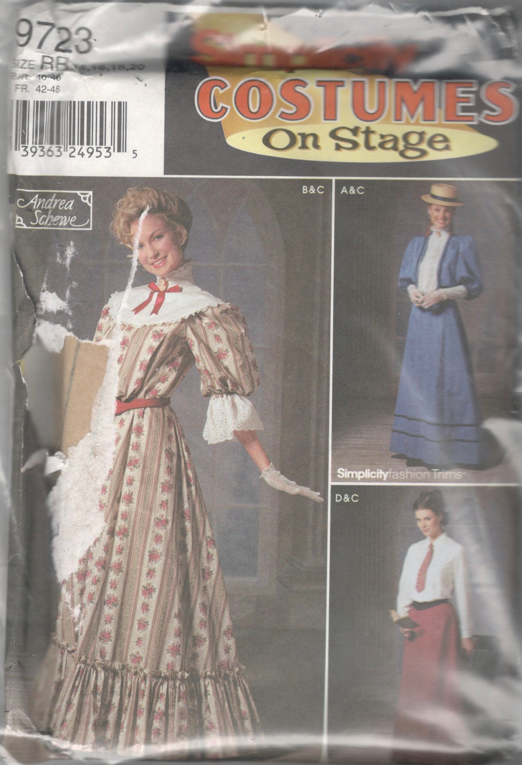 Victorian Dress Pattern Simplicity