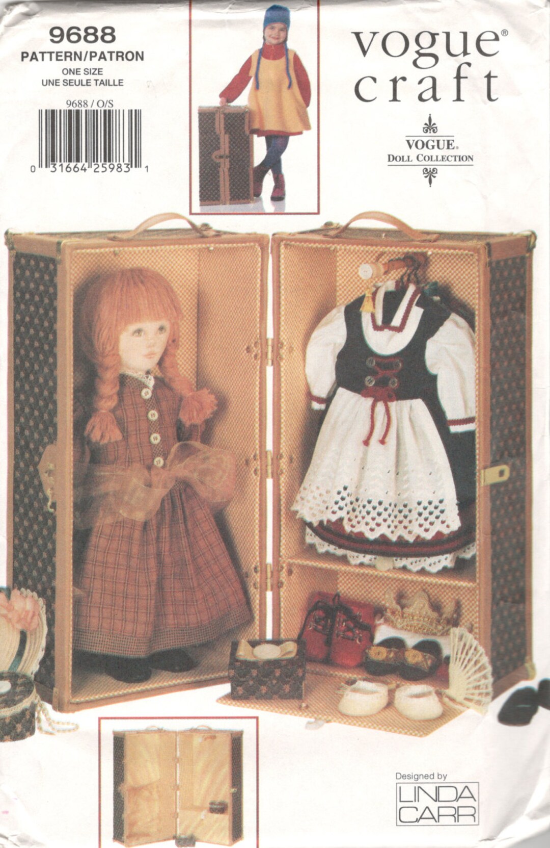 Vogue 9688 613 Designer Doll Travel Trunk for 18 Inch Doll Storage ...