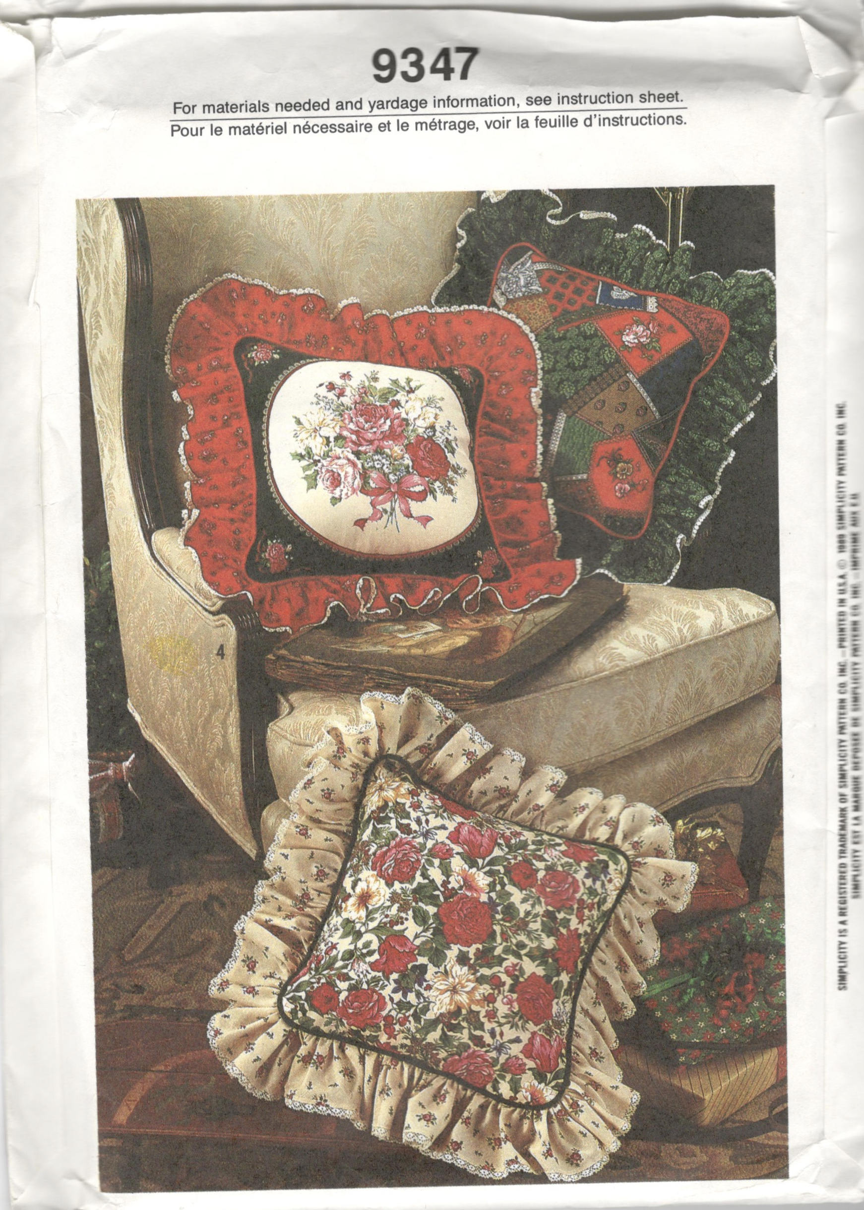 1980s Simplicity 9347 0606 Victorian Christmas Tree Skirt 22 | Etsy