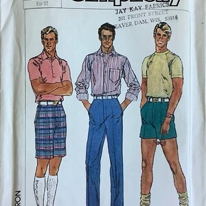 Simplicity 7671 1980s Fuss Free Mens Pants and Shorts Pattern Golf ...