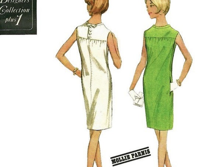 Simplicity 5362 1960s Simple to Sew Shift Dress Pattern With Transfer ...