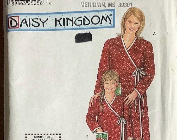 Simplicity 5201 Daisy Kingdom Misses Wrap Around Apron Pattern Criss ...