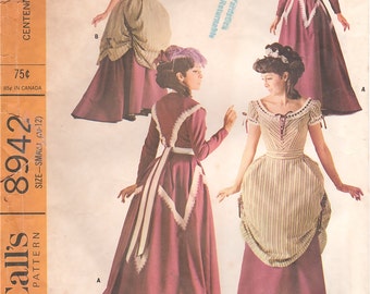 Simplicity 4142 1960s Misses CENTENNIAL COSTUME Pattern Dress Hoop ...