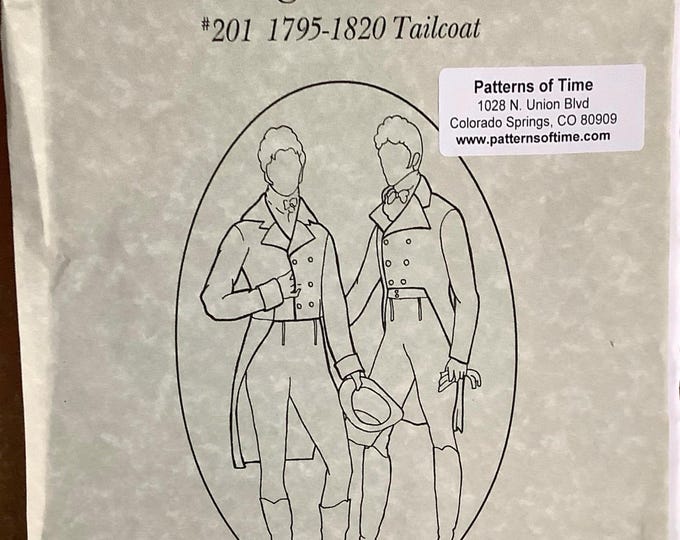 Rocking Horse Farm 201 Regency Era 1795-1820 Double Breasted Tailcoat ...