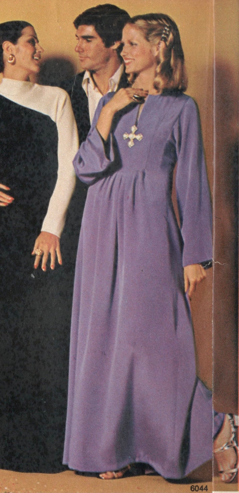 Simplicity 6044 1970s Misses Pullover Tucked Caftan Top and - Etsy