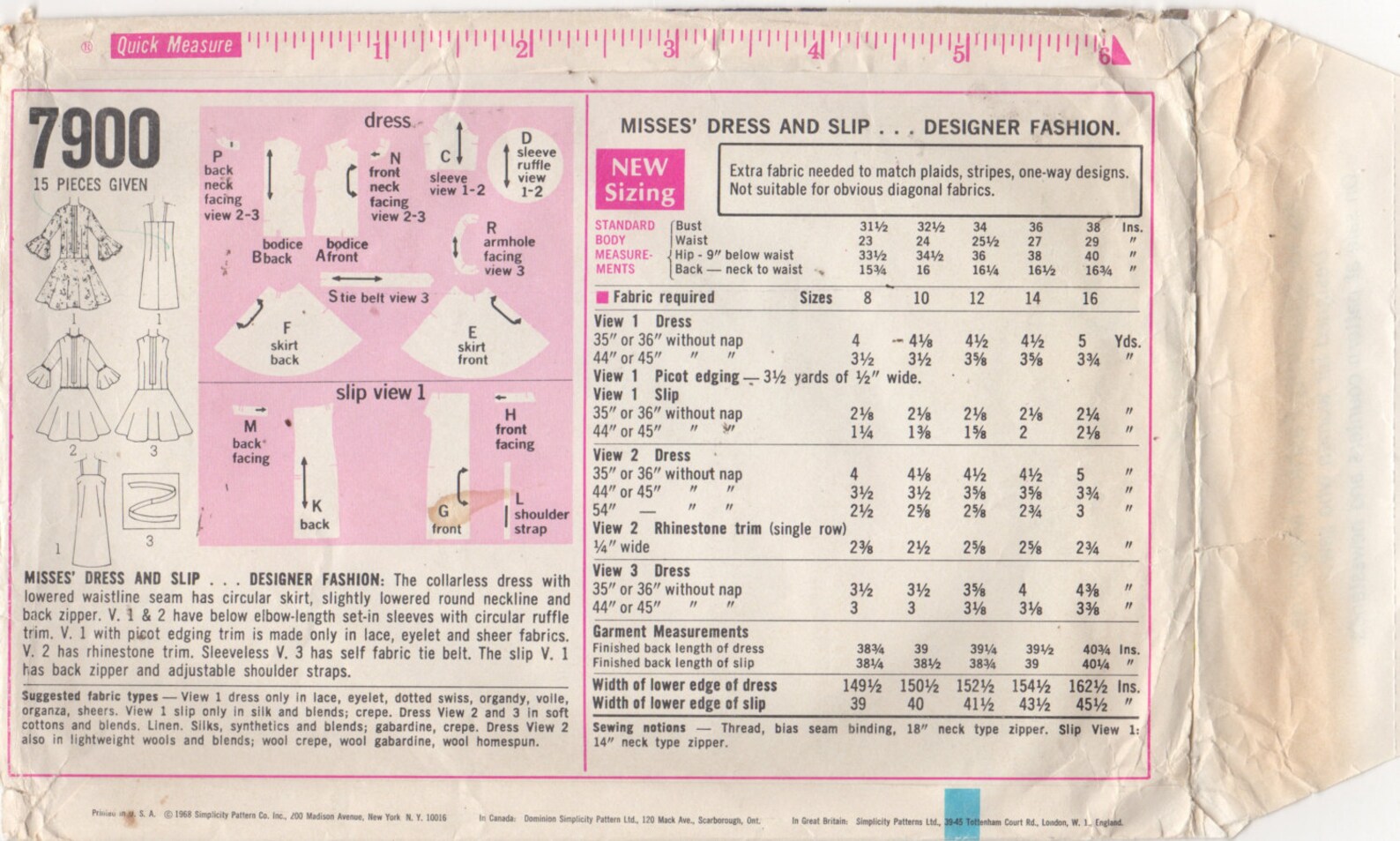Simplicity 7900 1960s Misses Cocktail DRESS and Slip Pattern | Etsy
