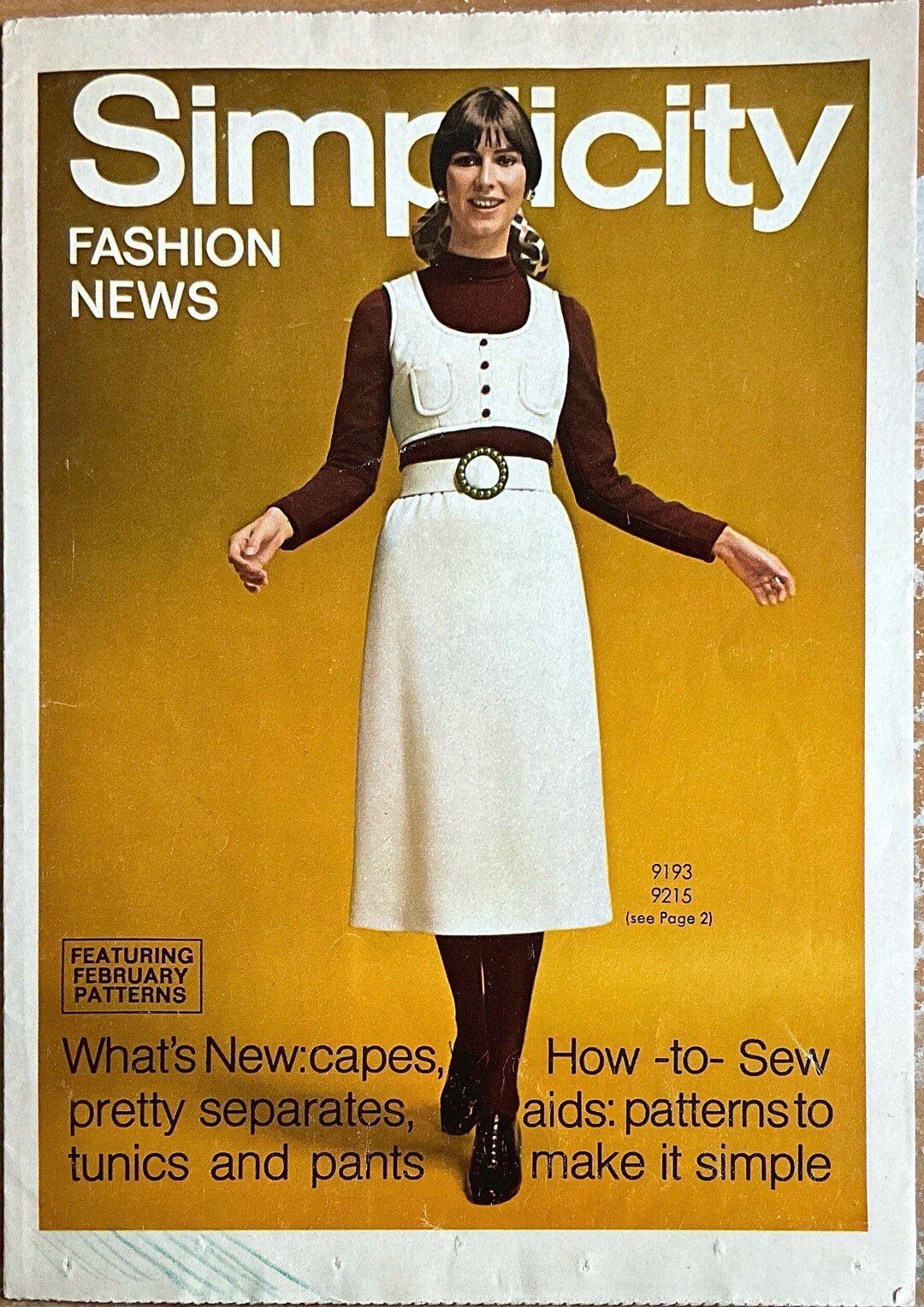 Simplicity Fashion News 1970s Featuring Capes Separates Shelley Hack ...