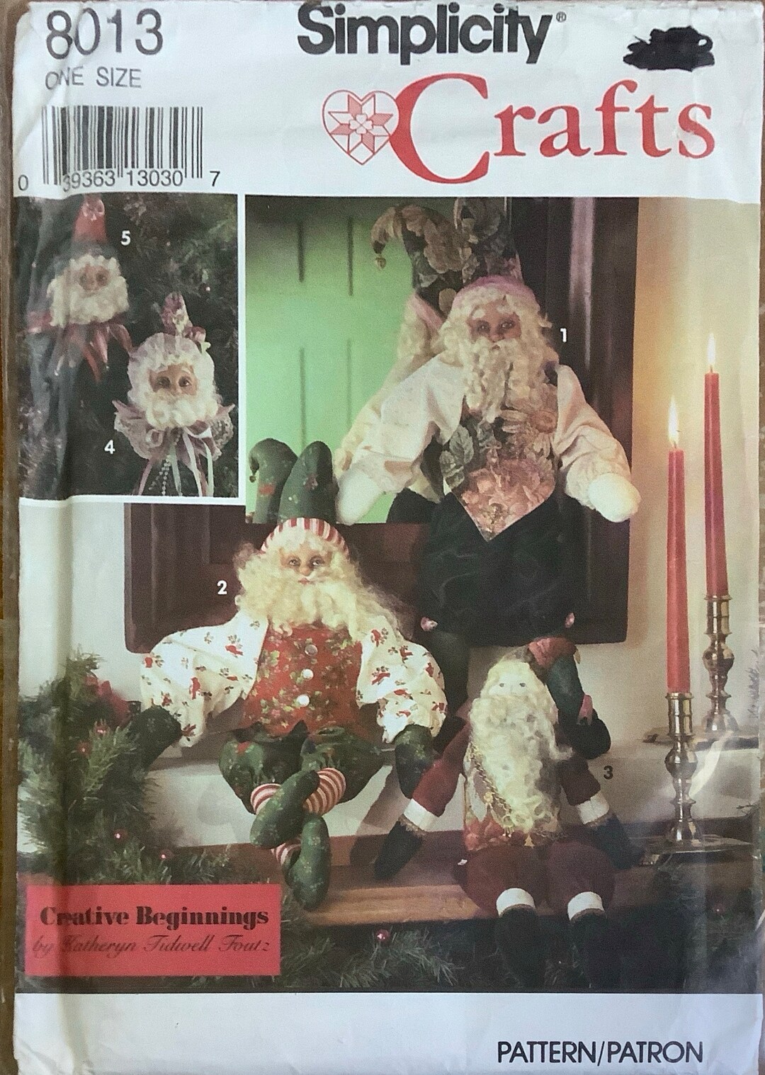 Simplicity 8013 Victorian Elves and Tree Trimmers Pattern Pattern 8 17 ...