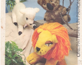 Butterick 5753 455 1980s DINOSAURS Pattern Triceratops Stegosaurus T ...