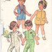 Simplicity 9290 1970s Toddlers Zip Front Jumpsuit Romper Sunsuit ...