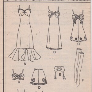 Simplicity 9527 Sexy Doll Lingerie Pattern Couturier Fashion | Etsy